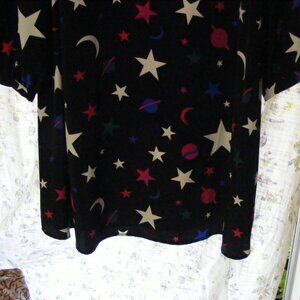 Modcloth | Dresses | Ladies Plus Size X Black Stars Planets Space ...